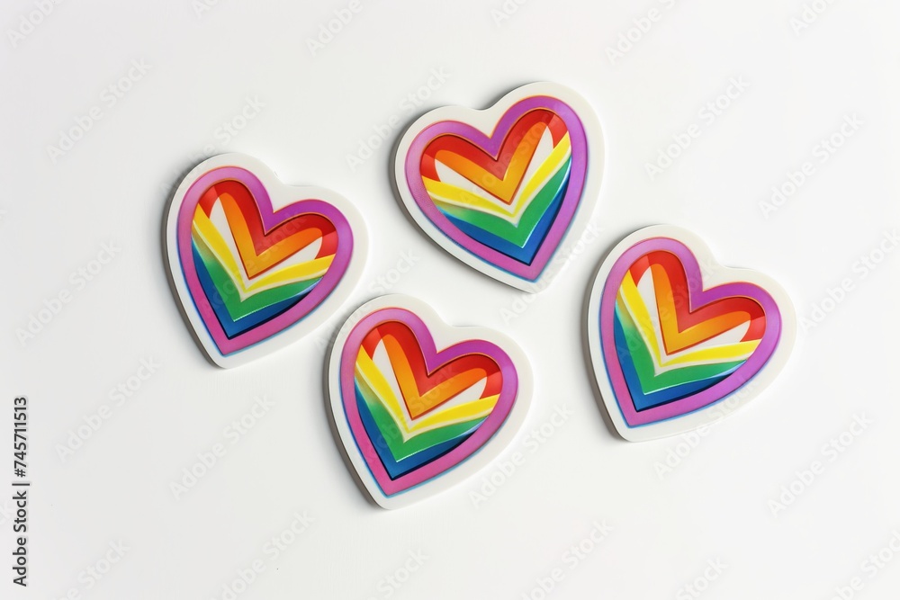 LGBTQ Sticker rainbow sticker design. Rainbow lgbtq parties sticker ...