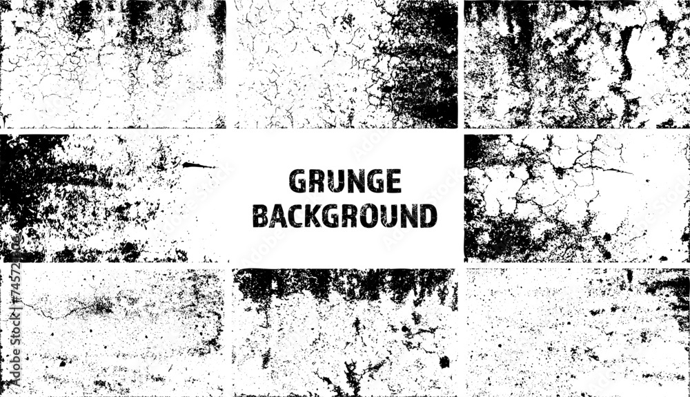 Grunge overlay texture. Old dirty concrete background with cracks and ...