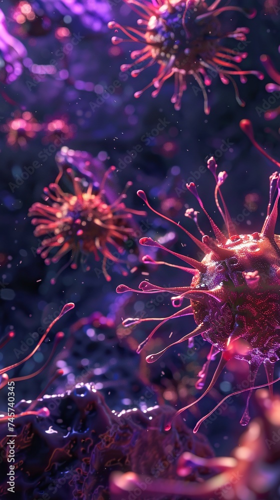 Flu Heroes of the Immune System - An action-packed 3D render of immune ...