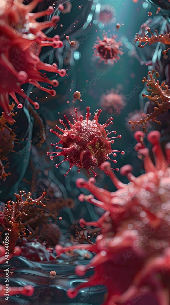 Flu Heroes of the Immune System - An action-packed 3D render of immune ...