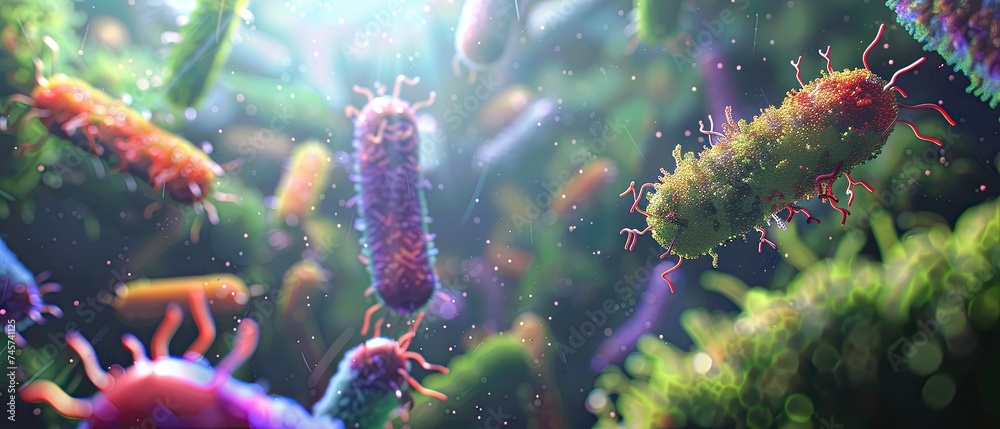 Lactobacillus as Mythical Creatures - A creative 3D illustration ...