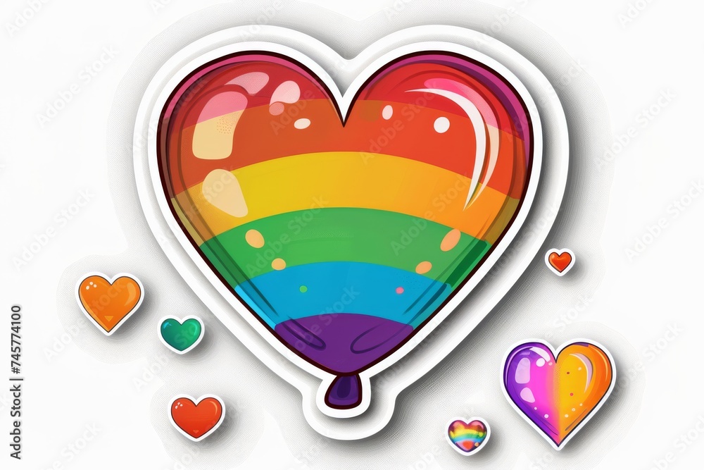 LGBTQ Sticker lgbtq pride sticker for empowerment design. Rainbow love ...