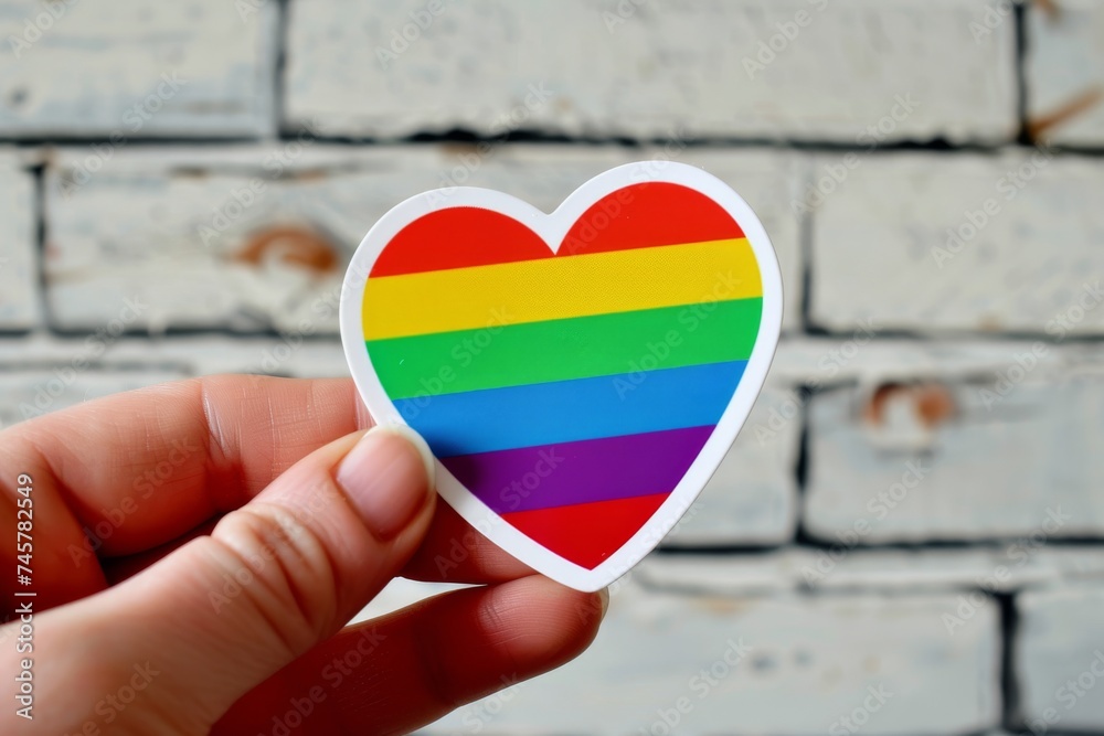 LGBTQ Sticker treasure sticker design. Rainbow intricate sticker motive ...
