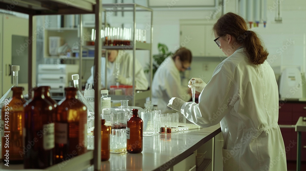 Amidst the sterile surroundings of the laboratory, laboratory ...