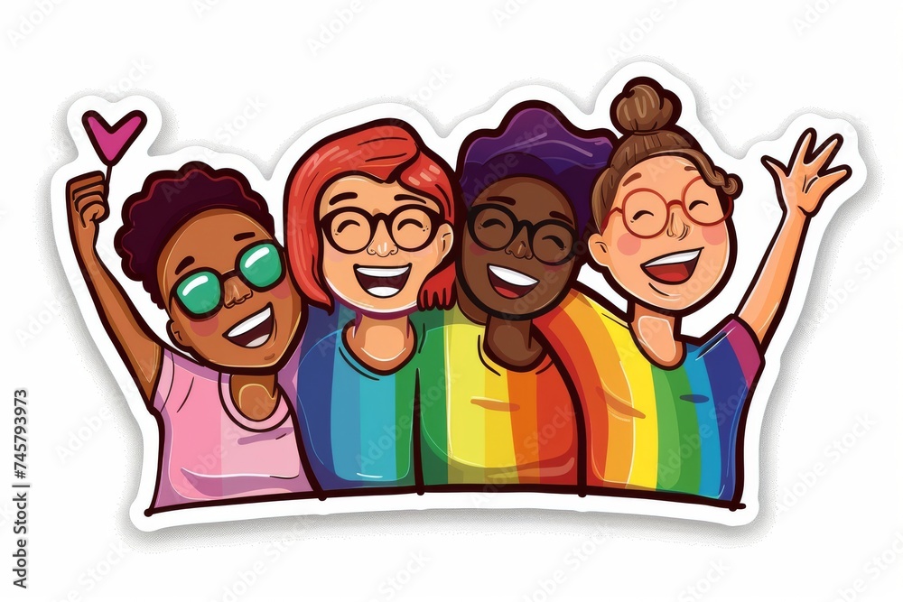 LGBTQ Sticker lgbtq pride sticker for car design. Rainbow lgbtq pride ...