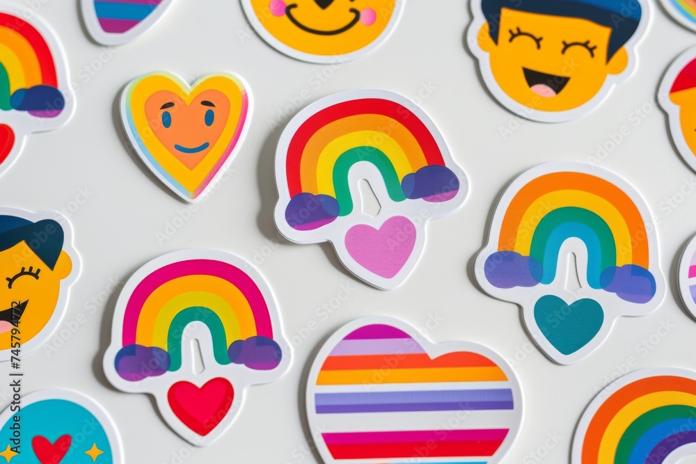 LGBTQ Sticker lgbtq pride sticker for fridge design. Rainbow lgbtq ...