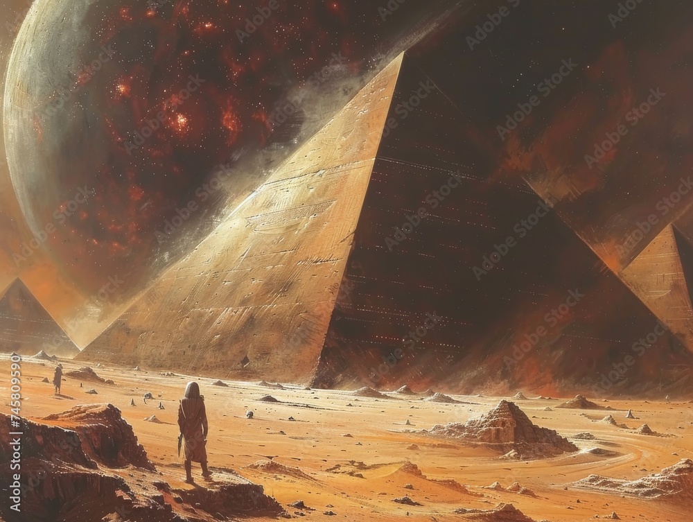 Ancient Egypt with alien technology pyramids serving as portals to ...