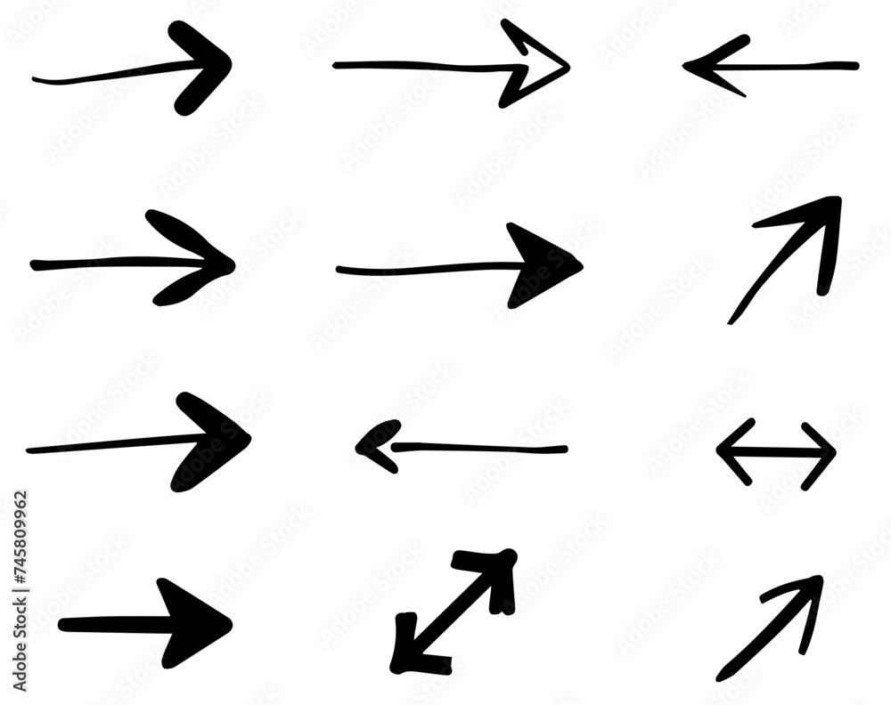 arrow vector transparent background PNG clipart Stock Vector | Adobe Stock