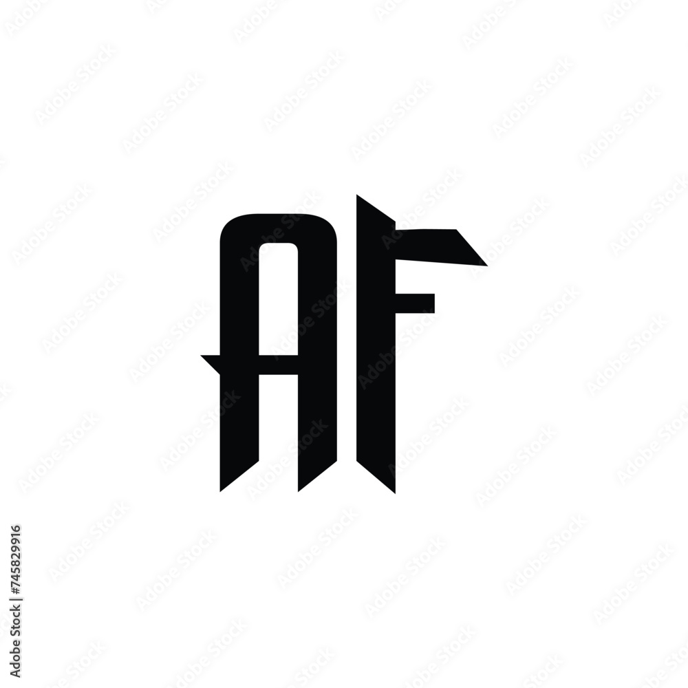 af logo design vector for company Modern alphabet letter AF FA unique ...