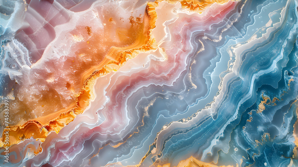 Pastel Marble Swirl: A Soft Harmony of Pastel Colors in a Background ...