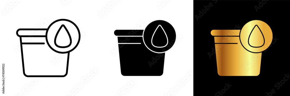 Ink Cups icon, a symbol of precision and convenience. This icon ...