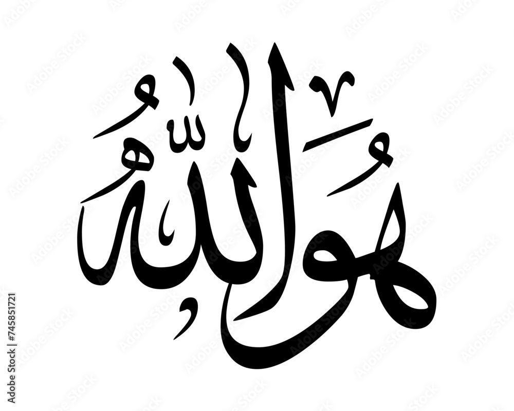 These are several vectors in the form of Arabic calligraphy, ornaments ...