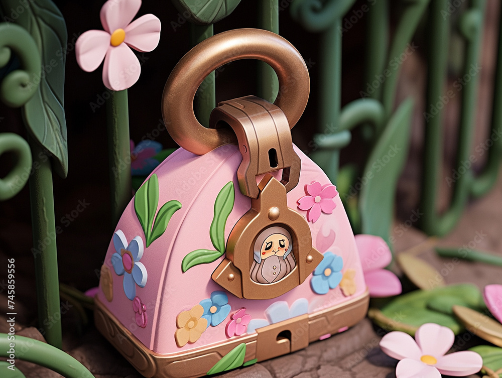 Discover the charm of enchanted security with a gnome-shaped padlock ...