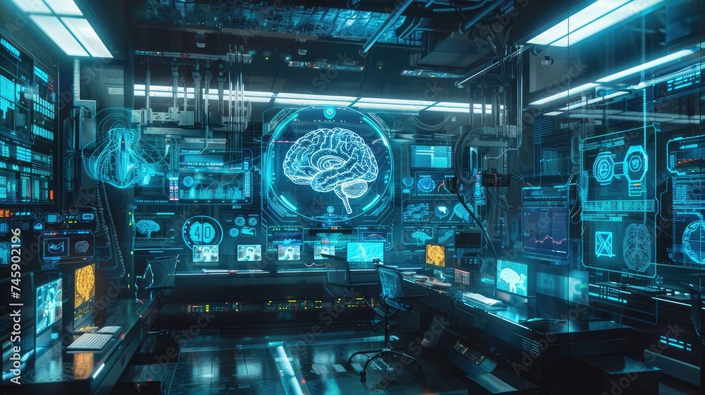 ฺฺBrain research medical technology. Modern Brain Study Laboratory and ...