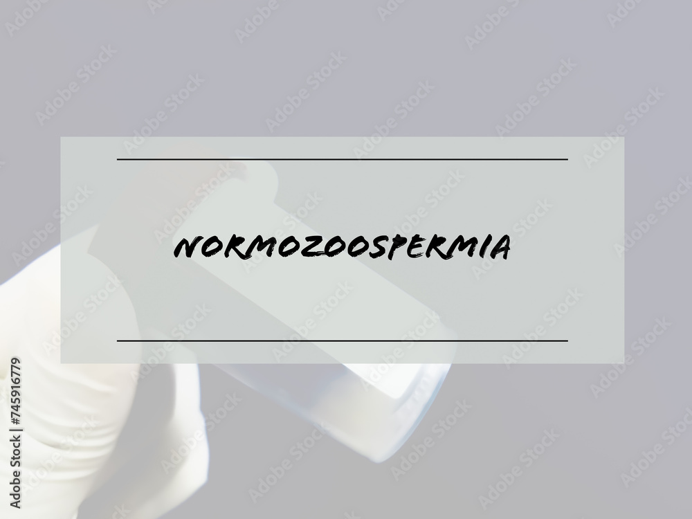 Normozoospermia, a term of normal sperm count with morphology in semen ...