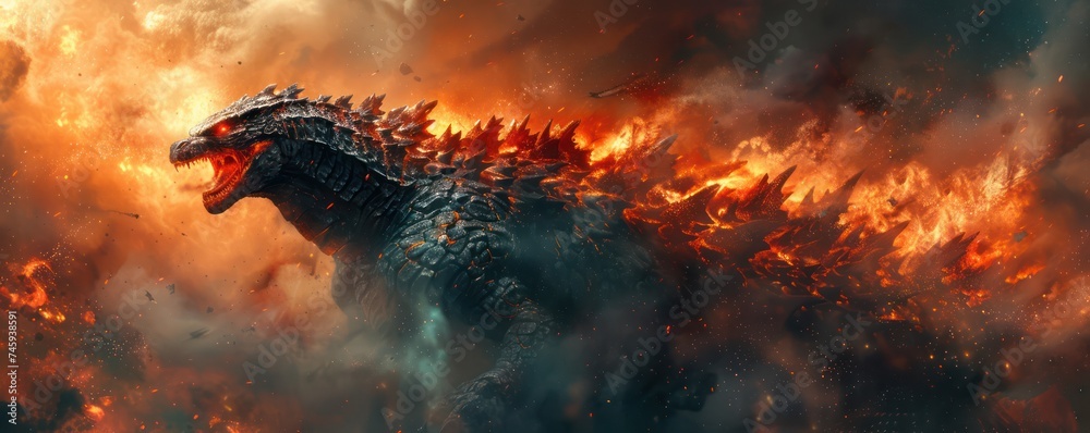Ilustrace „As AI spawns chaos Godzilla becomes an arena for the ...