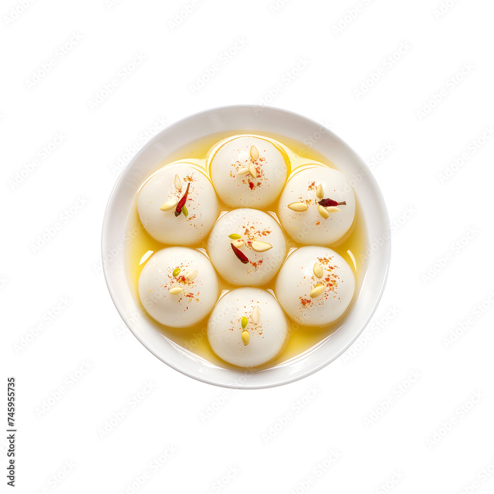 Indian Sweet Rasgulla Also Know as Rosogolla on transparent background ...