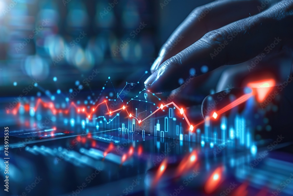 Charting the Course of Success An Upward Curving Arrow Symbolizing ...