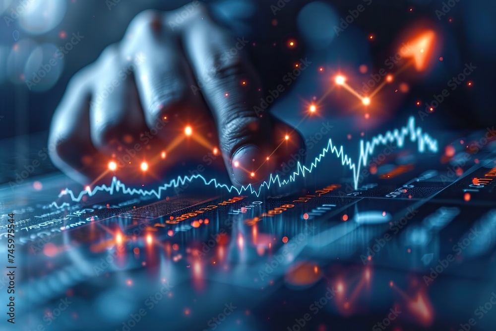 Charting the Course of Success An Upward Curving Arrow Symbolizing ...