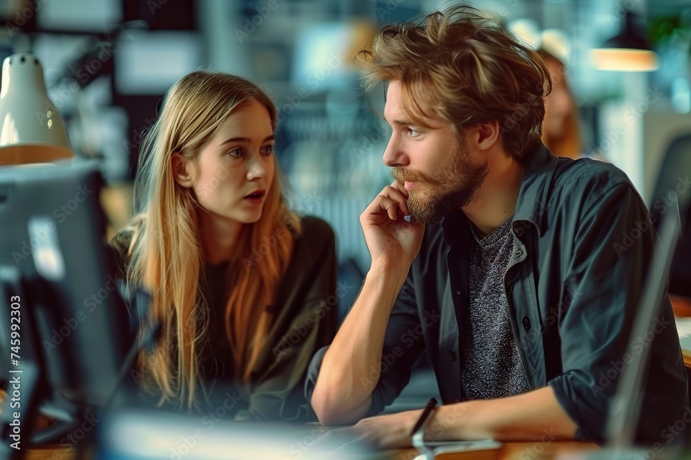 Bridging Ideas Male Programmer Engaged in a Thought-Provoking ...