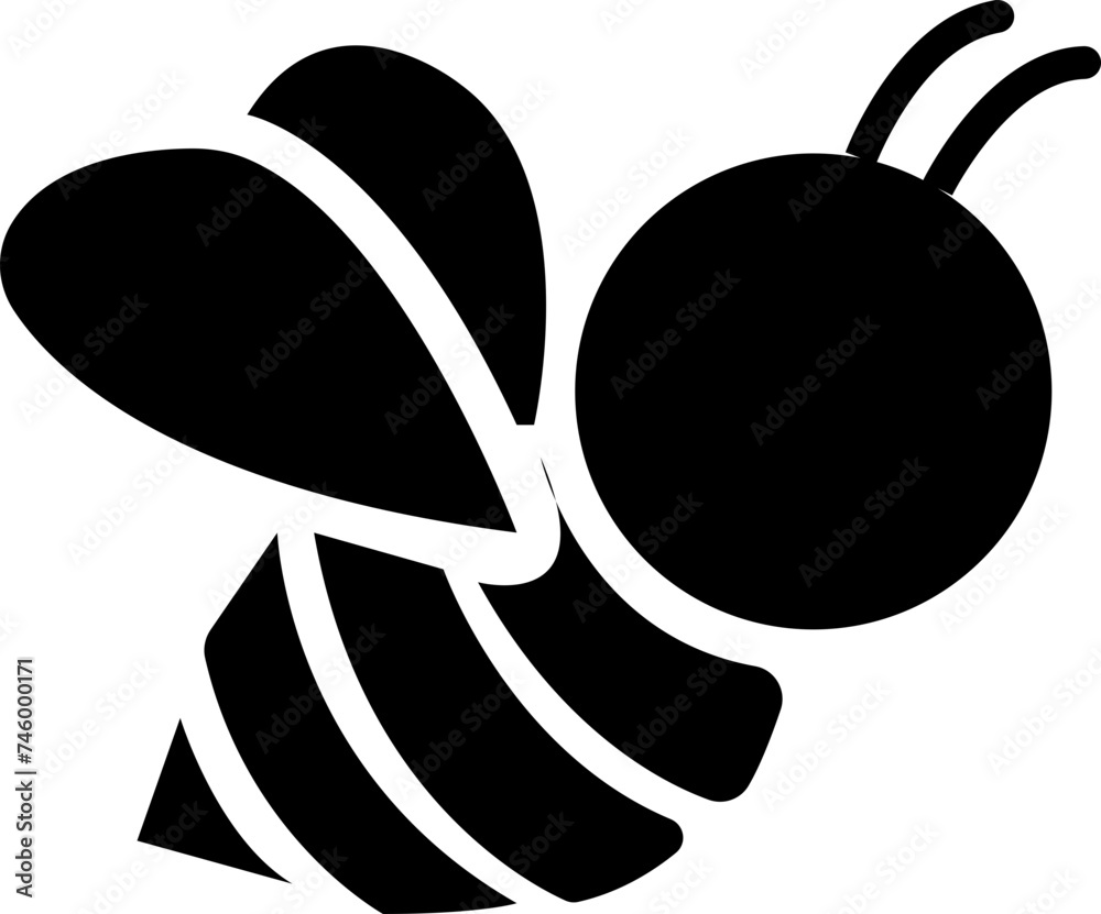 Bee flying icons, honey Bee animals logo vector, bee vector logo modern ...