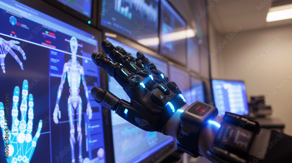 An emerging technology lab with scientists developing advanced ...