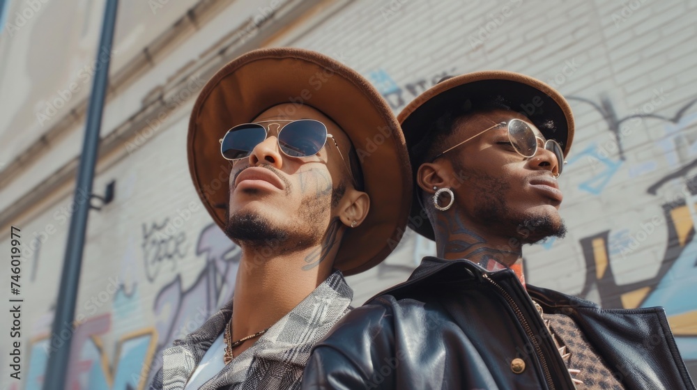 Fashion and style as a form of expression of queer identity. Young ...