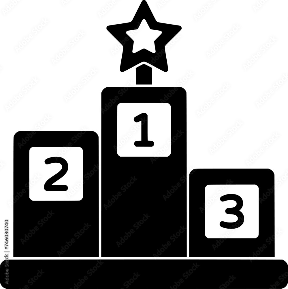 1st illustration leaderboard silhouette winner logo win icon victory ...