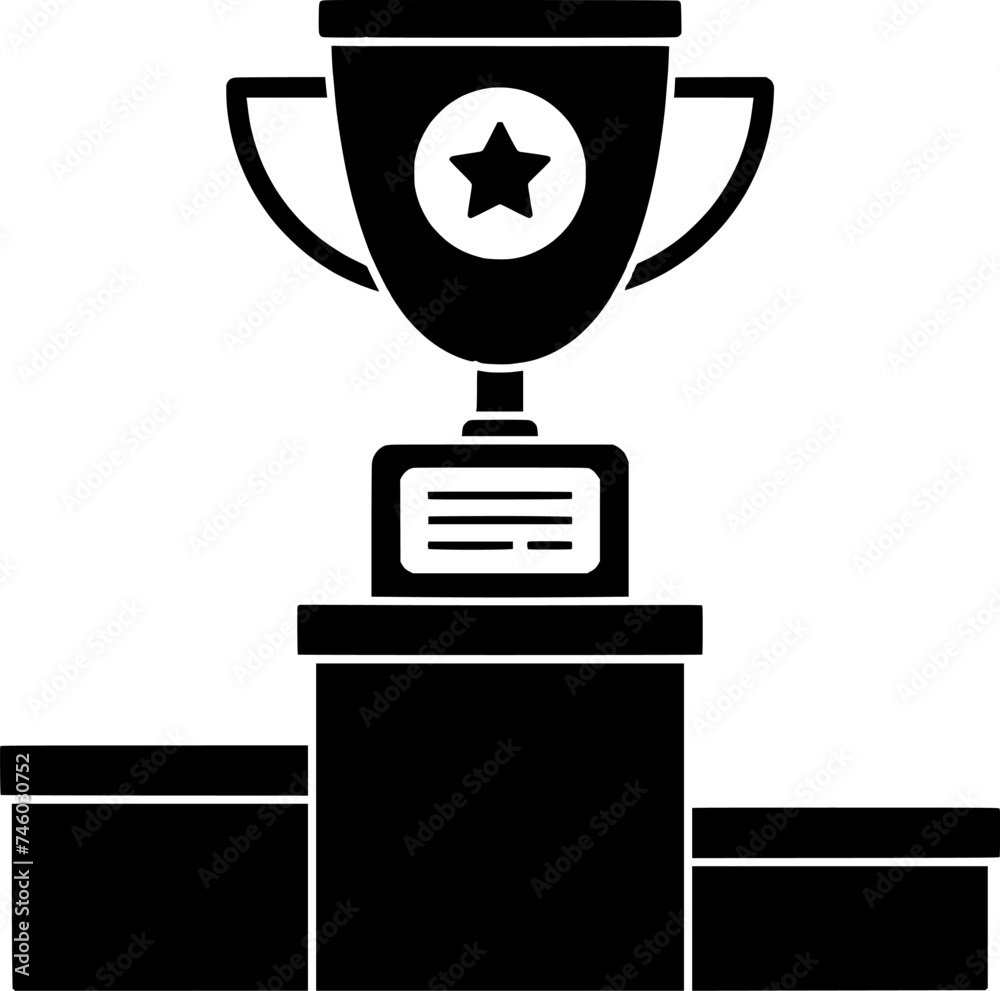 1st illustration leaderboard silhouette winner logo win icon victory ...