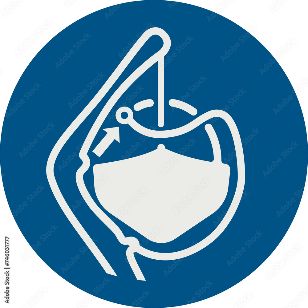 OBLIGATION SIGN PICTOGRAM, RELEASE THE ROPES (GRIPES) (LIFEBOAT LAUNCH ...