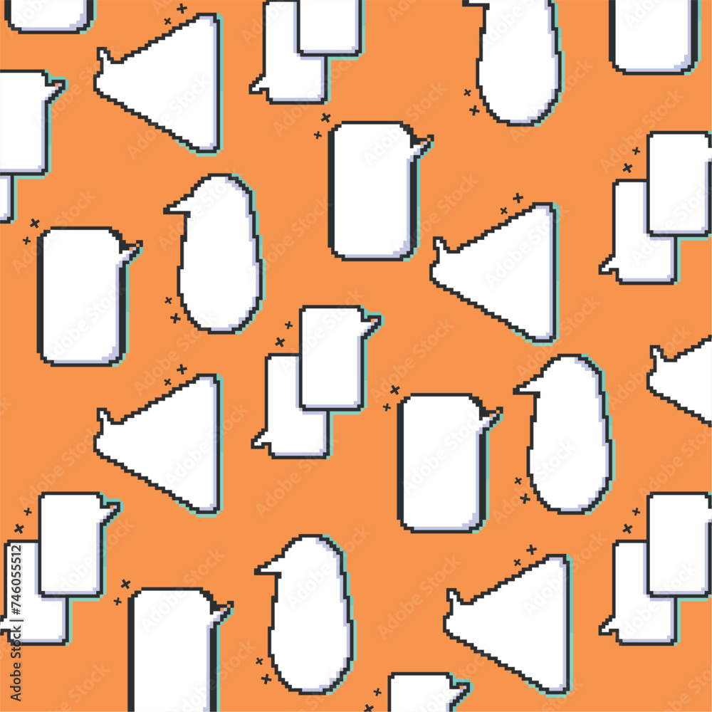 Poster Comic bubble chat pattern background Vector – Wall Art | UkPosters