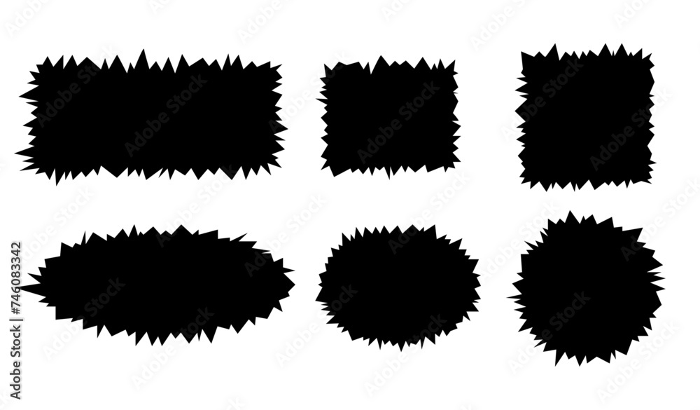 Poster Sharp basic shapes vector set – Wall Art | UkPosters