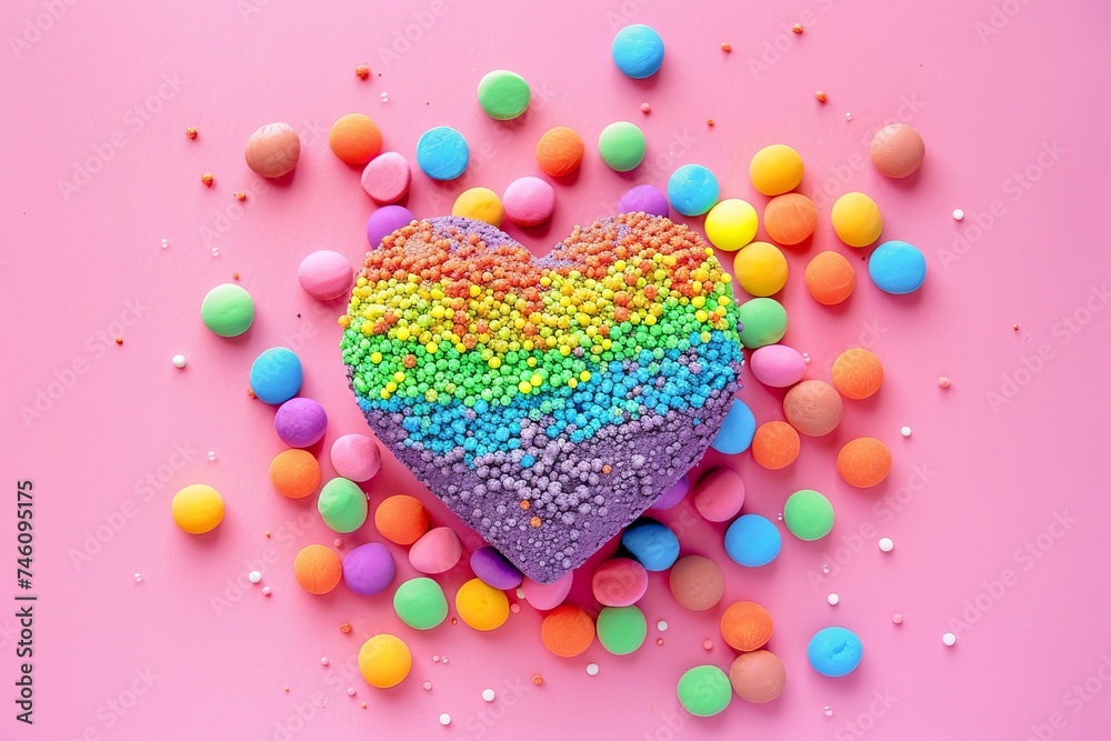 LGBTQ Pride visibility. Rainbow love diversity colorful lgbtq+ in ...