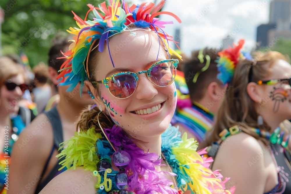 LGBTQ Pride transition. Rainbow love self expression colorful amity ...