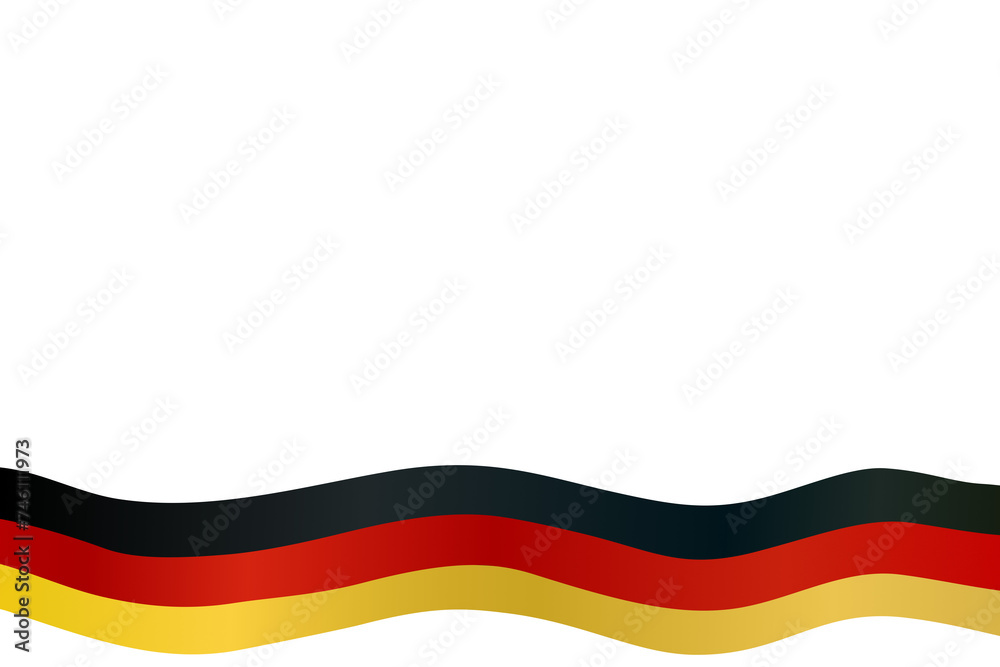 Germany flag wave background border frame clipart for decoration. Shiny ...