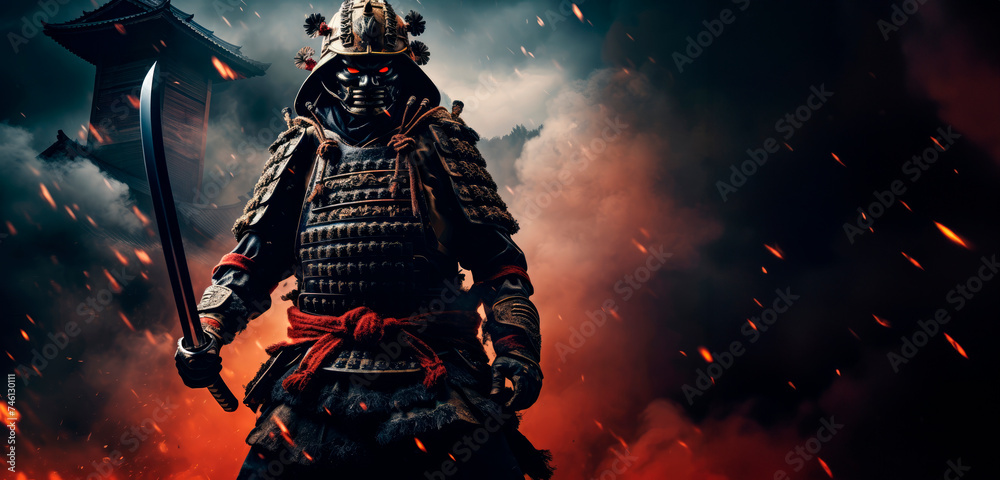 Samurai Fury: The midst of battle, a badass samurai dons full body ...