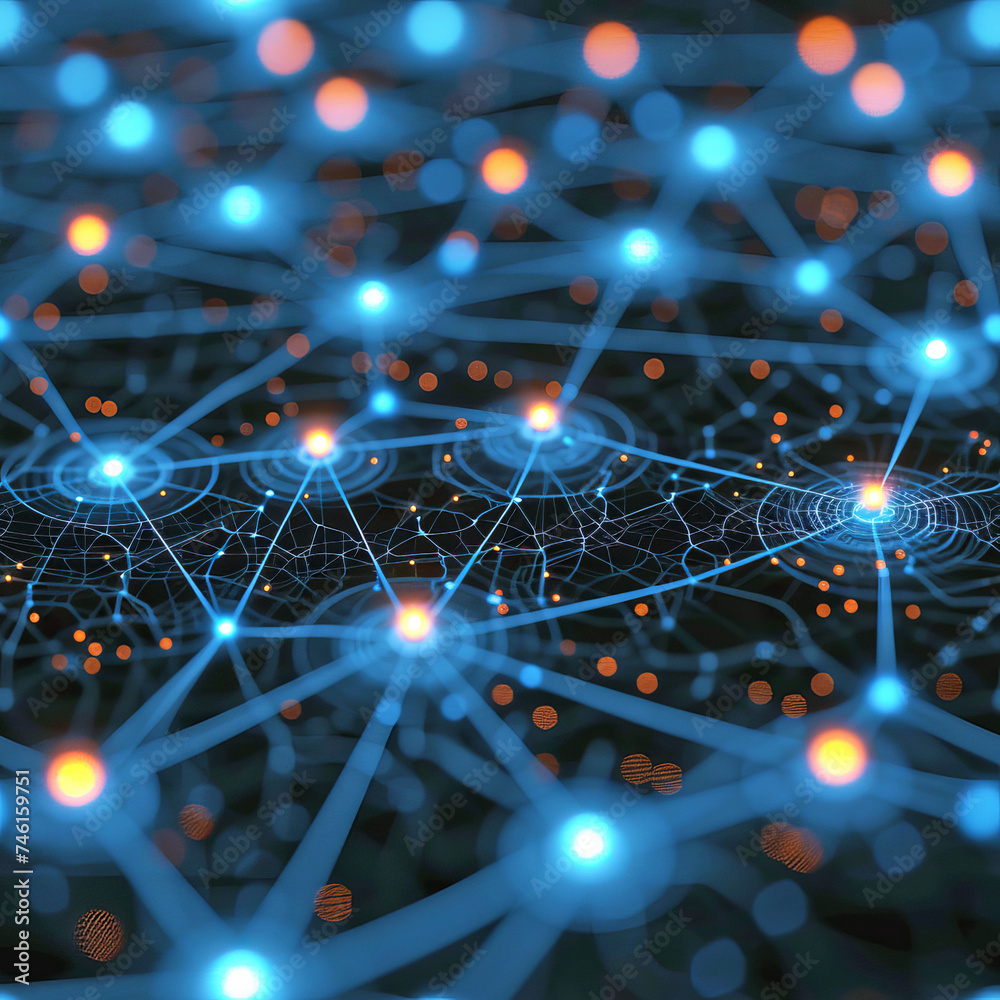 neural network, biology lab science, as seamless tile pattern, ai generated Stock Illustration ...