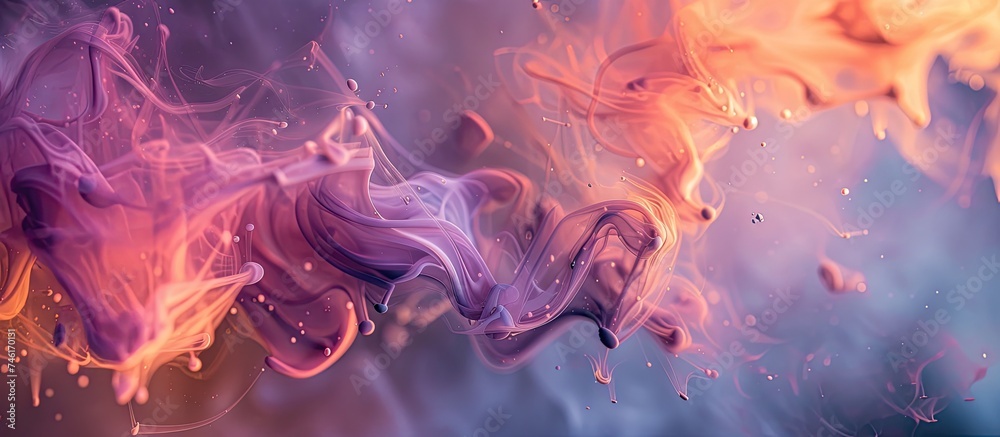 A diverse group of differently colored smokes billowing and swirling in ...