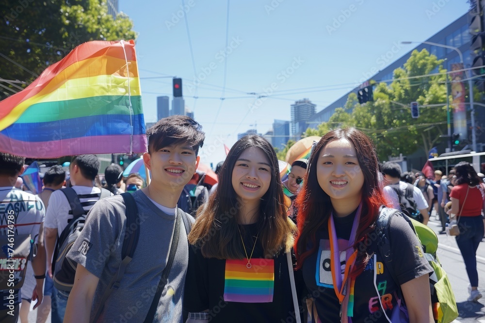 LGBTQ Pride coral. Rainbow protest colorful gender stereotypes ...