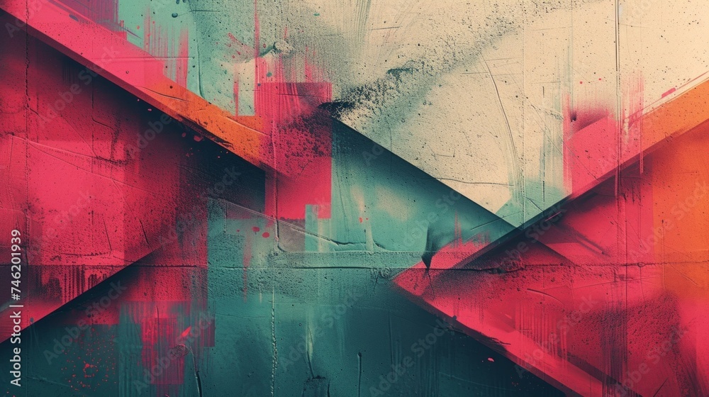 Abstract graffiti wall background, crafted to serve as a pop art ...