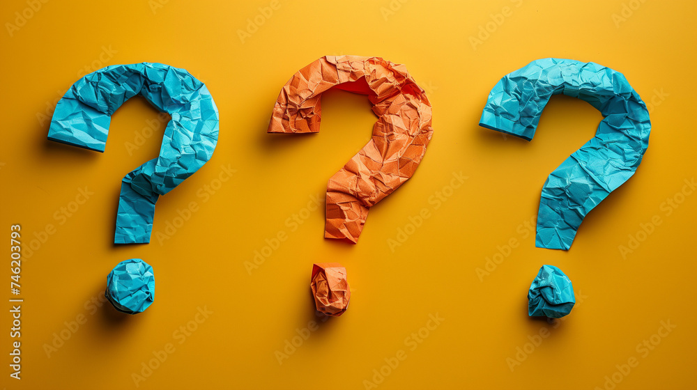 Three Question Mark Symbols For Faq Information Problem And Solution Concepts Minimalist