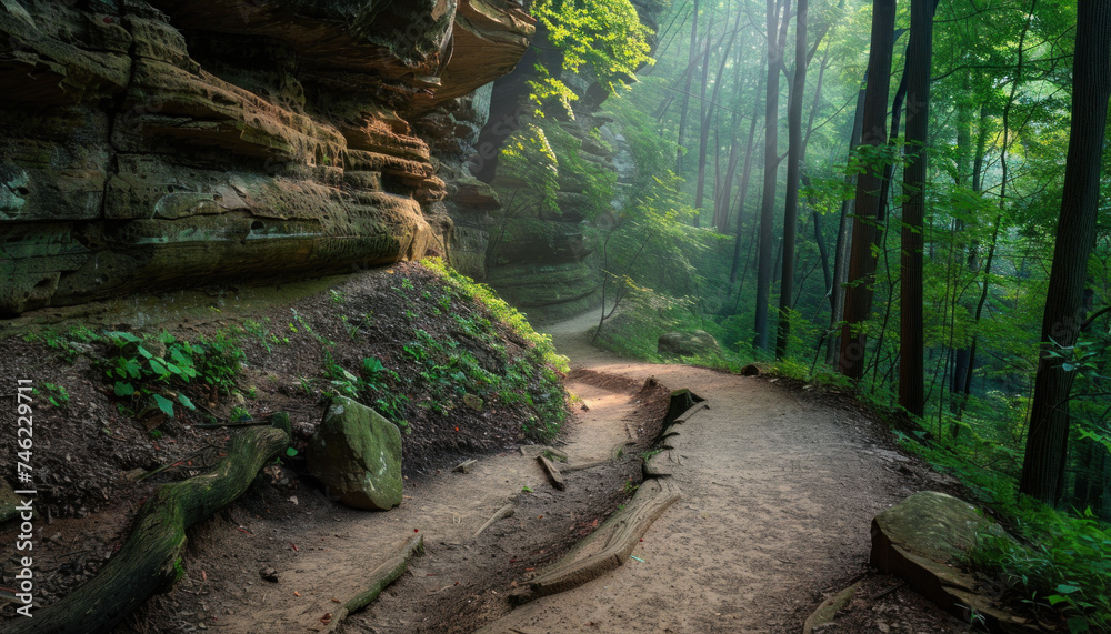 Turkey run state park, state park, forrest, hike trail, nature preserve ...