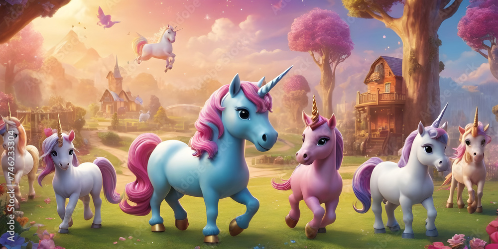 cartoon unicorn characters friends together for children friendship and ... cartoon unicorn characters friends together for children friendship and ...