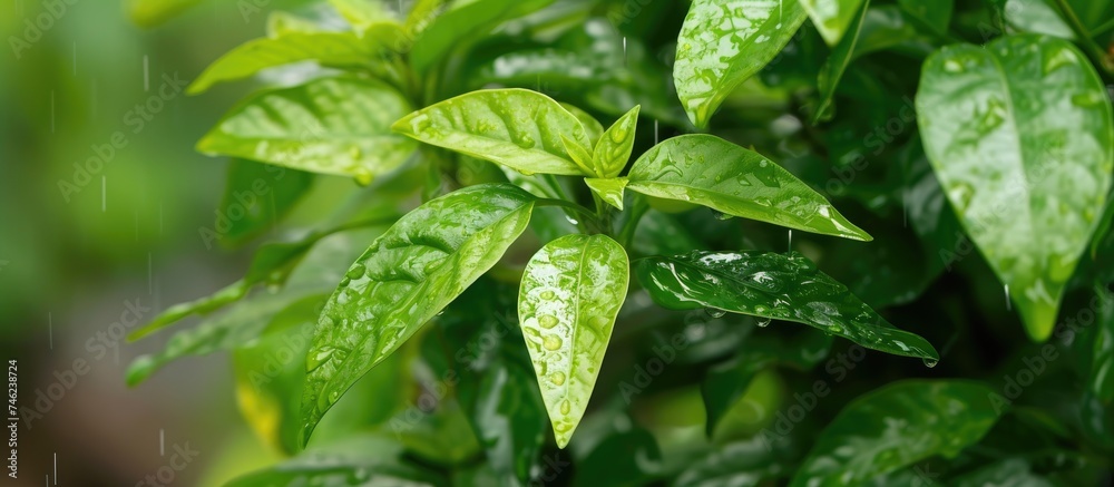 A detailed view of a pepper elder plant, also known as pepperoni ...