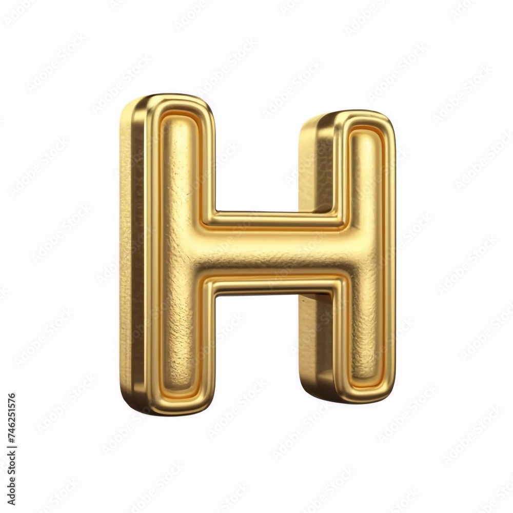 Word h with gold. Letter h with gold. 3D letter h for gold Outline ...