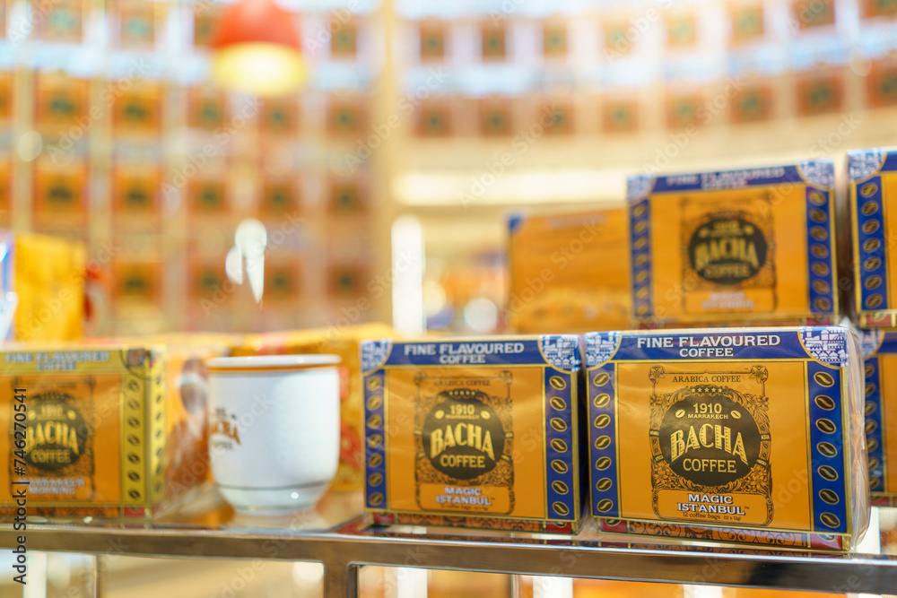 Kuala Lumpur, Malaysia - 13 FEB 2024: Bacha Coffee Shop at The Exchange ...