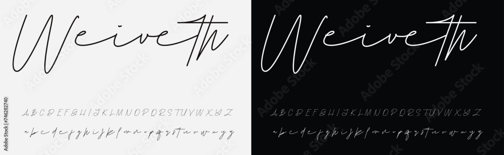 signature Font Calligraphy Logotype Script Brush Font Type Font ...