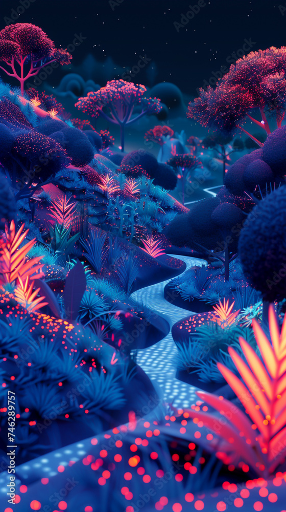 Digital forest conservation leaflet, using clean, modern design to ...