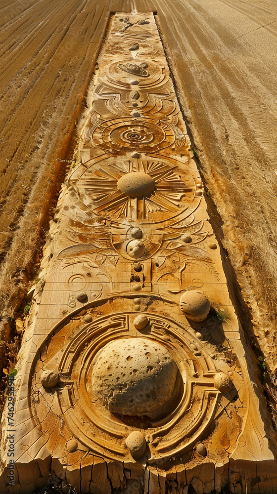 Crop Circle Maker designing messages on the surfaces of new worlds ...