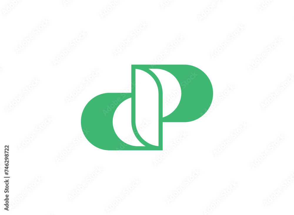 Introducing our dp or pd letter mark logo design template, this logo ...